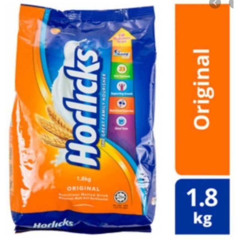 Horlicks Original 360g/900g/1kg+200g/1.8kg/2kgtin | Shopee Malaysia
