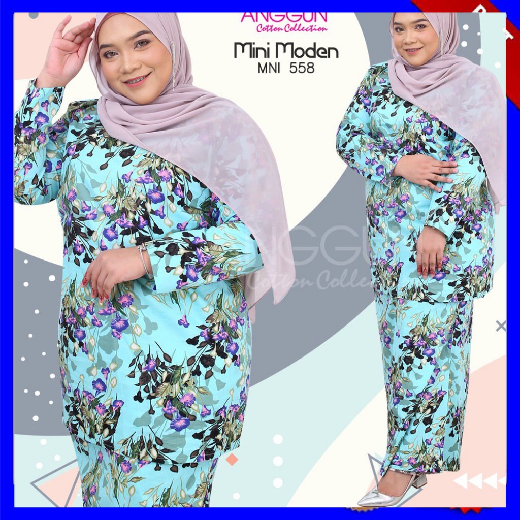 PLUS SIZE 3XL - 10XL DADA 46" - 60" BAJU KURUNG COTTON MINI MODEN SIZE ...