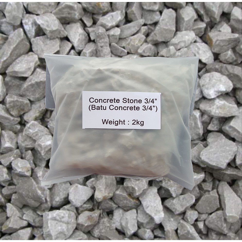2KG Concrete Stone 3/4'' / Batu Concrete 3/4 for base material under ...