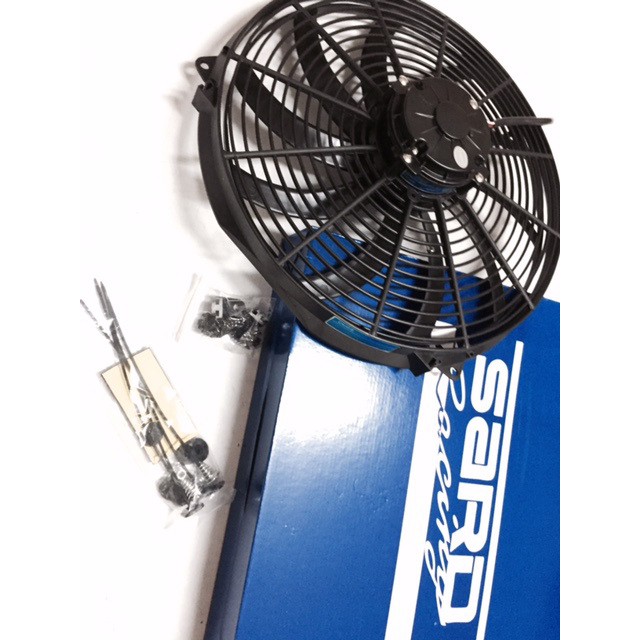SARD TORNADO High Speed radiator fan 16'' 16 inch BLACK color 225W ...