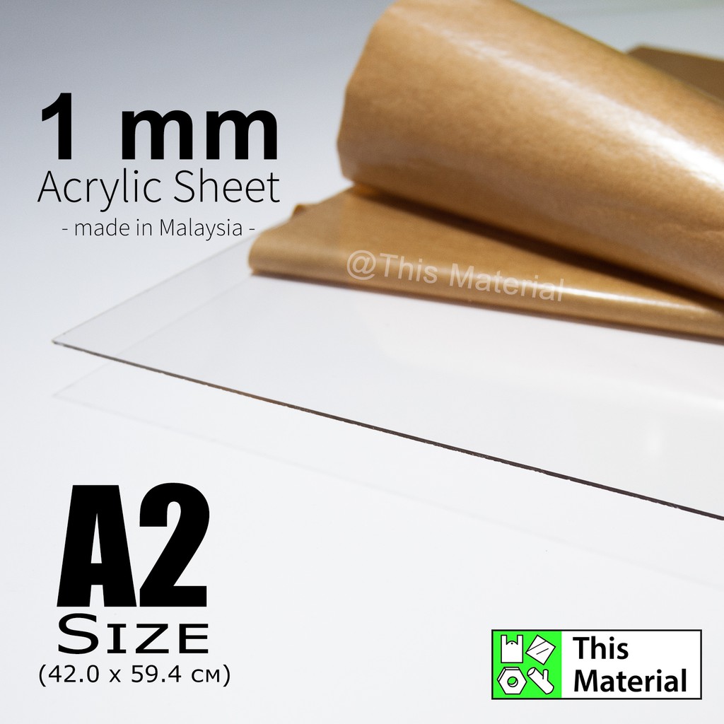 1 mm A2 Acrylic Sheet [Made In Malaysia] | Shopee Malaysia