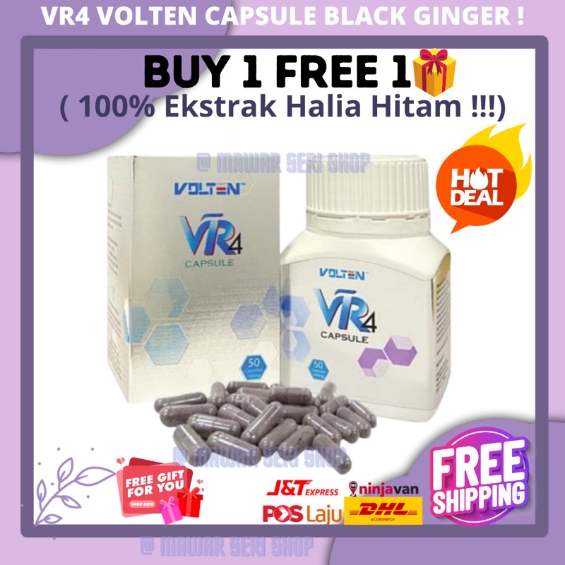 💯 ORIGIINAL KAPSUL DR4 CAPSULE KUNYIT HITAM / HALIA HITAM VOLTEN DR4 1 ...
