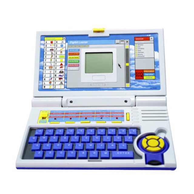 Kids Early Learning Laptop blue English 20 activities ( ready stock ...