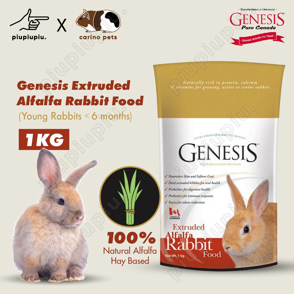 [24HR SHIP] GENESIS EXTRUDED PREMIUM RABBIT & GUINEA PIG FOOD Timothy ...