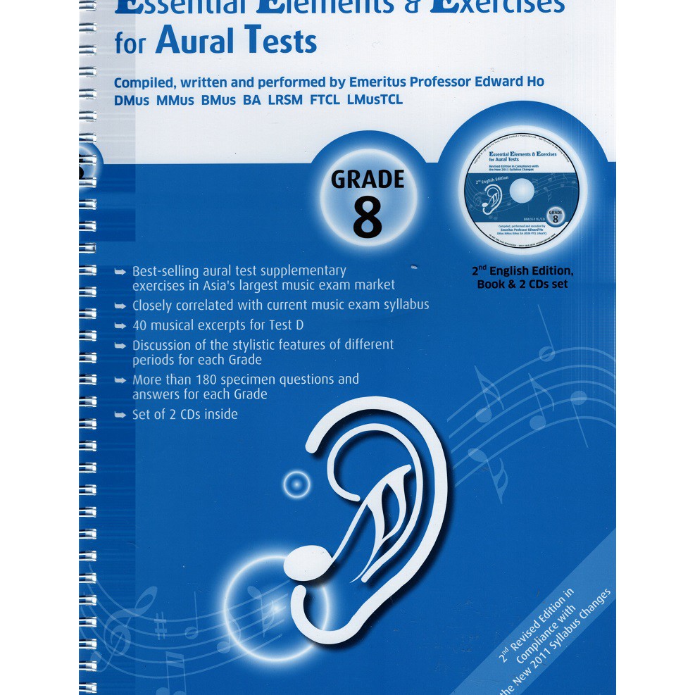 ESSENTIAL ELEMENTS & EXERCISES FOR AURAL TESTS GRADE 8 W/CD | Shopee ...
