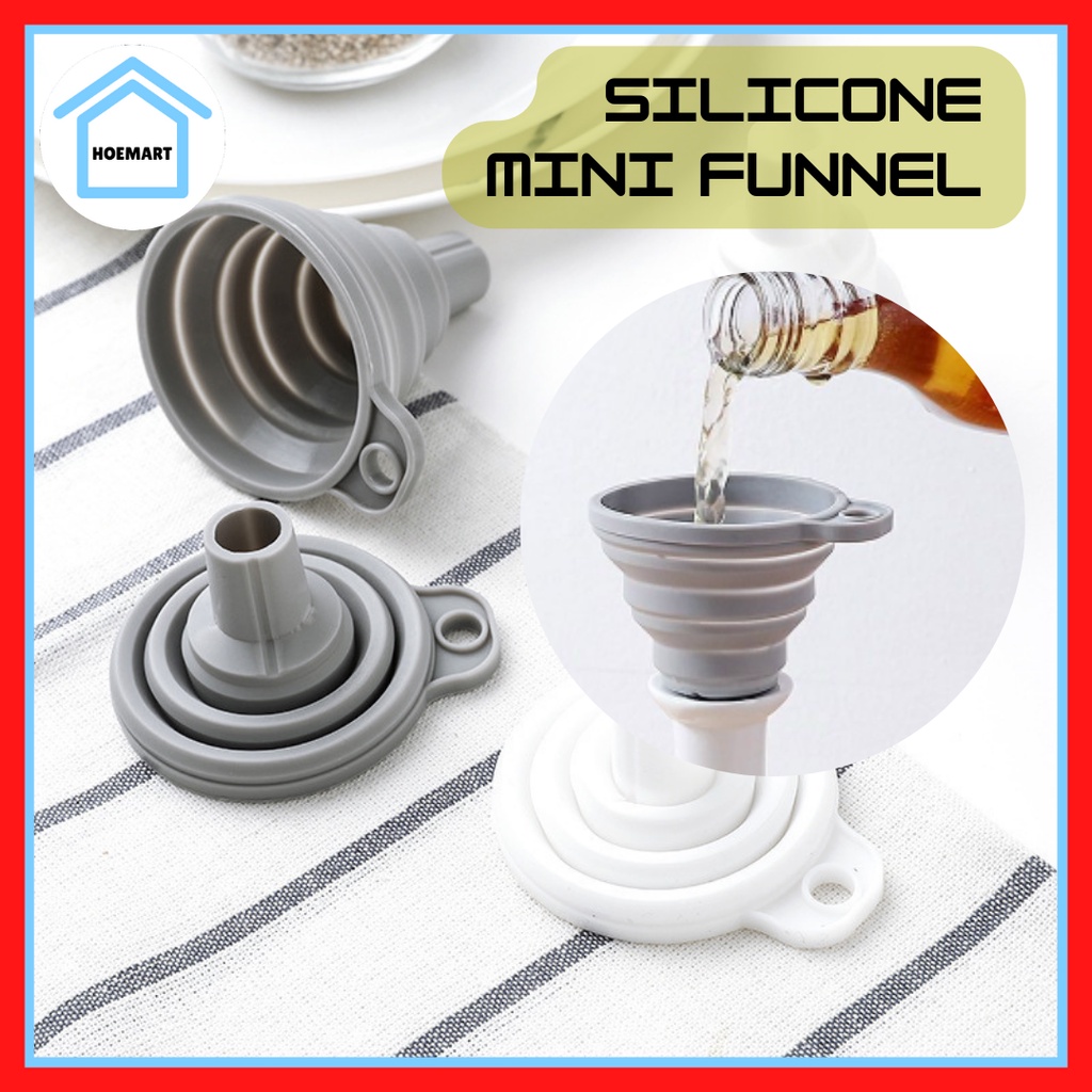 Silicone Gel Foldable Mini Funnel 硅胶折叠式漏斗 Corung Lipat | Shopee Malaysia