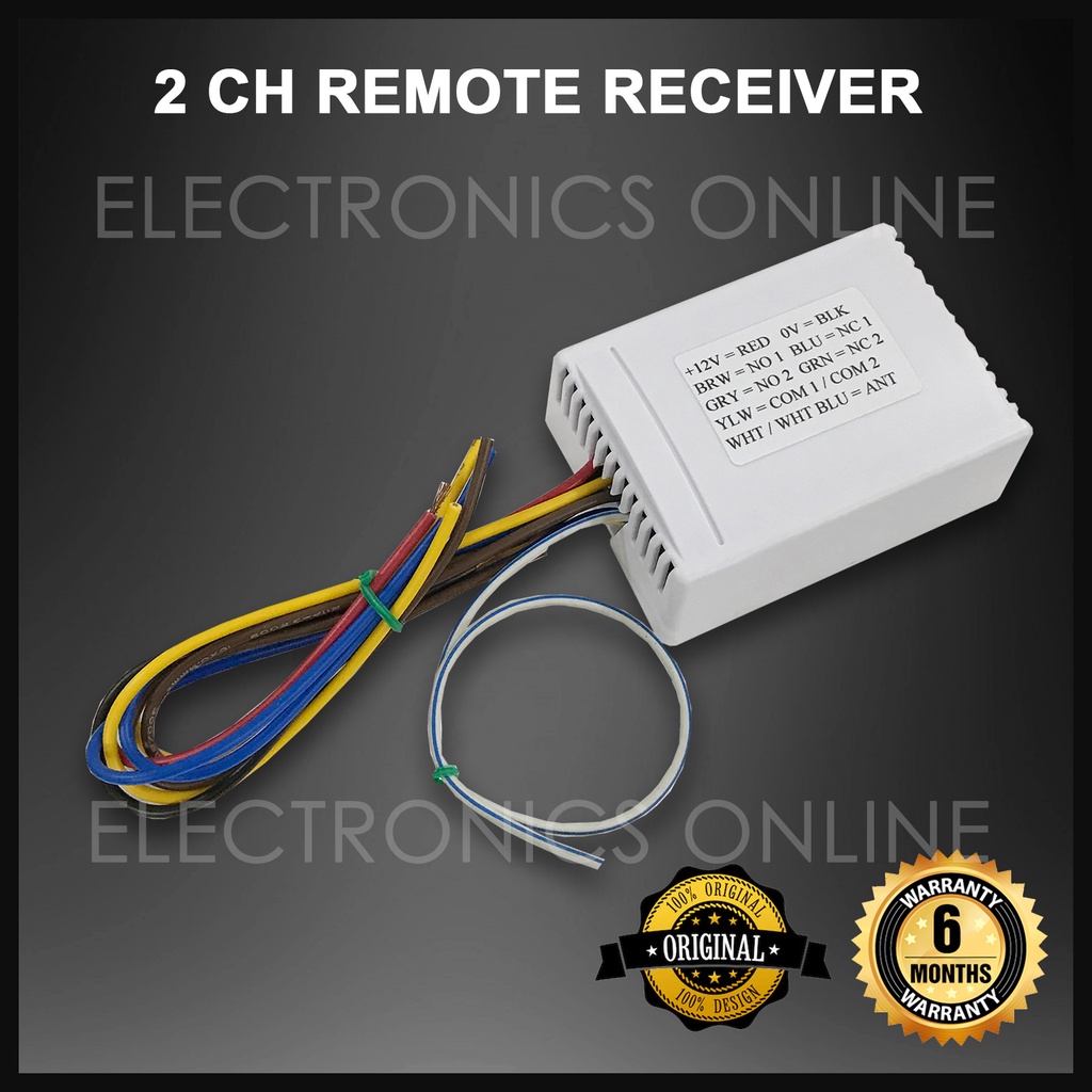 2 Channel Remote Receiver Autogate 433Mhz Remote Control DIY Door ...