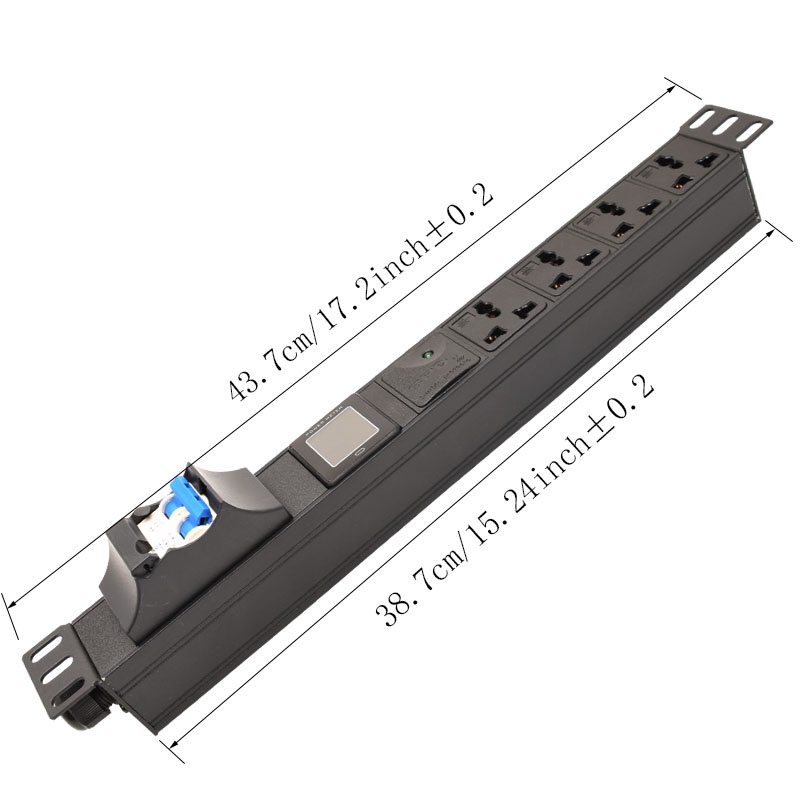 PDU power strip digital A/V/W power meter 32A/8000W power distribution ...