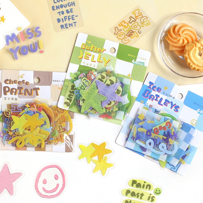 Enthusiasm Series Cute Stickers Pack for Journaling Bujo Planner Diary ...