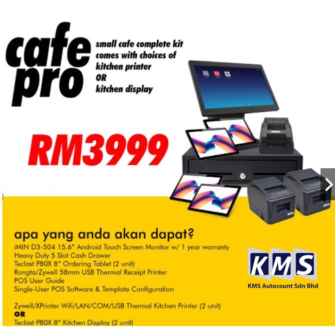 CafePRO (Android/iOS POS System with Hardware) | Shopee Malaysia