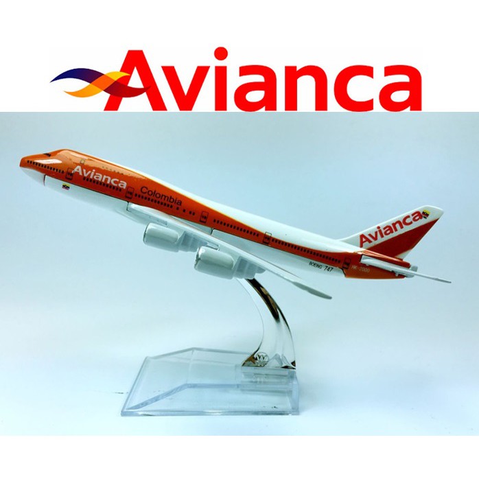 Avianca Boeing B747-400 16cm aircraft model Die Cast Collection (Pre ...