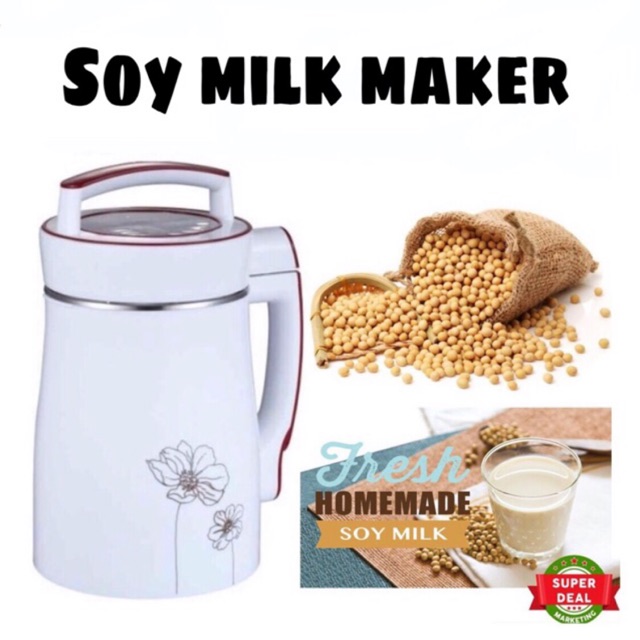 Soy Milk Maker Soya Bean Machine MultiFunction Porridge Soya Bean Soup ...
