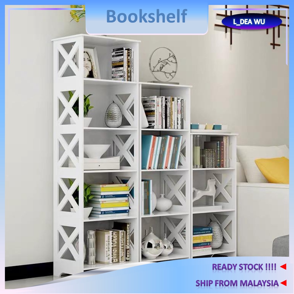 DIY Rak Buku Ikea Style Bookshelf Furniture Office Rack File Stationery ...