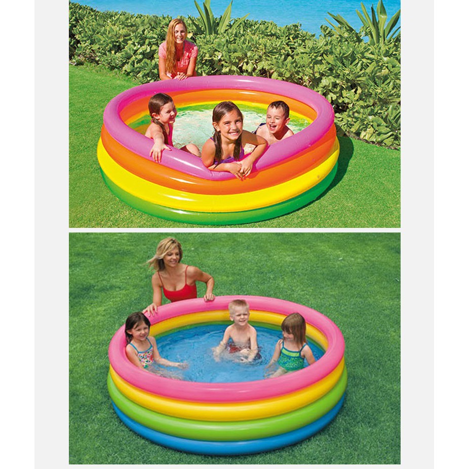 Intex Outdoor Round Inflatable Swimming Pool BIG SIZE CHILDREN SWIMMING ...