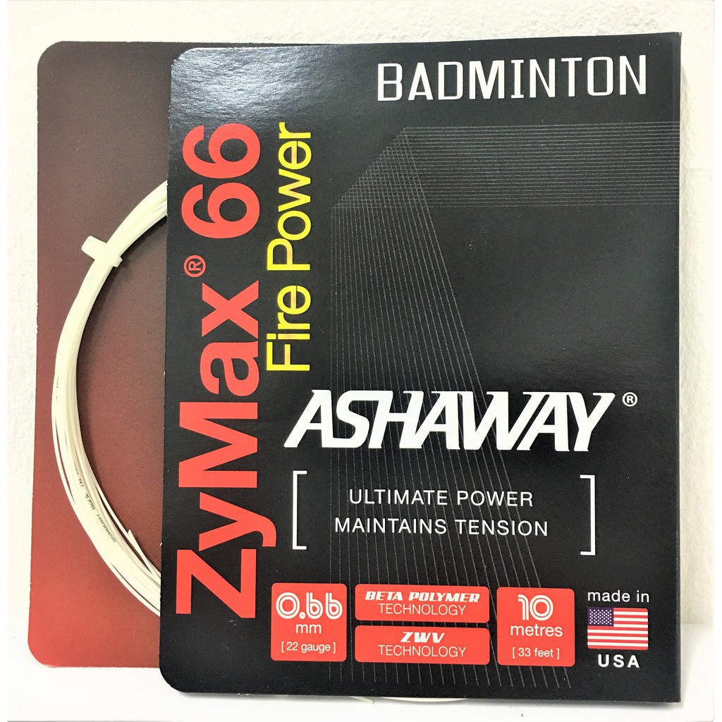 Ashaway Zymax 66 Fire POWER (10m) Tali Rekat Badminton | Shopee Malaysia