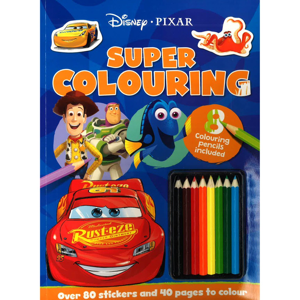 (BX) Disney Pixar - Super Colouring (ISBN: 9781788104517) | Shopee Malaysia