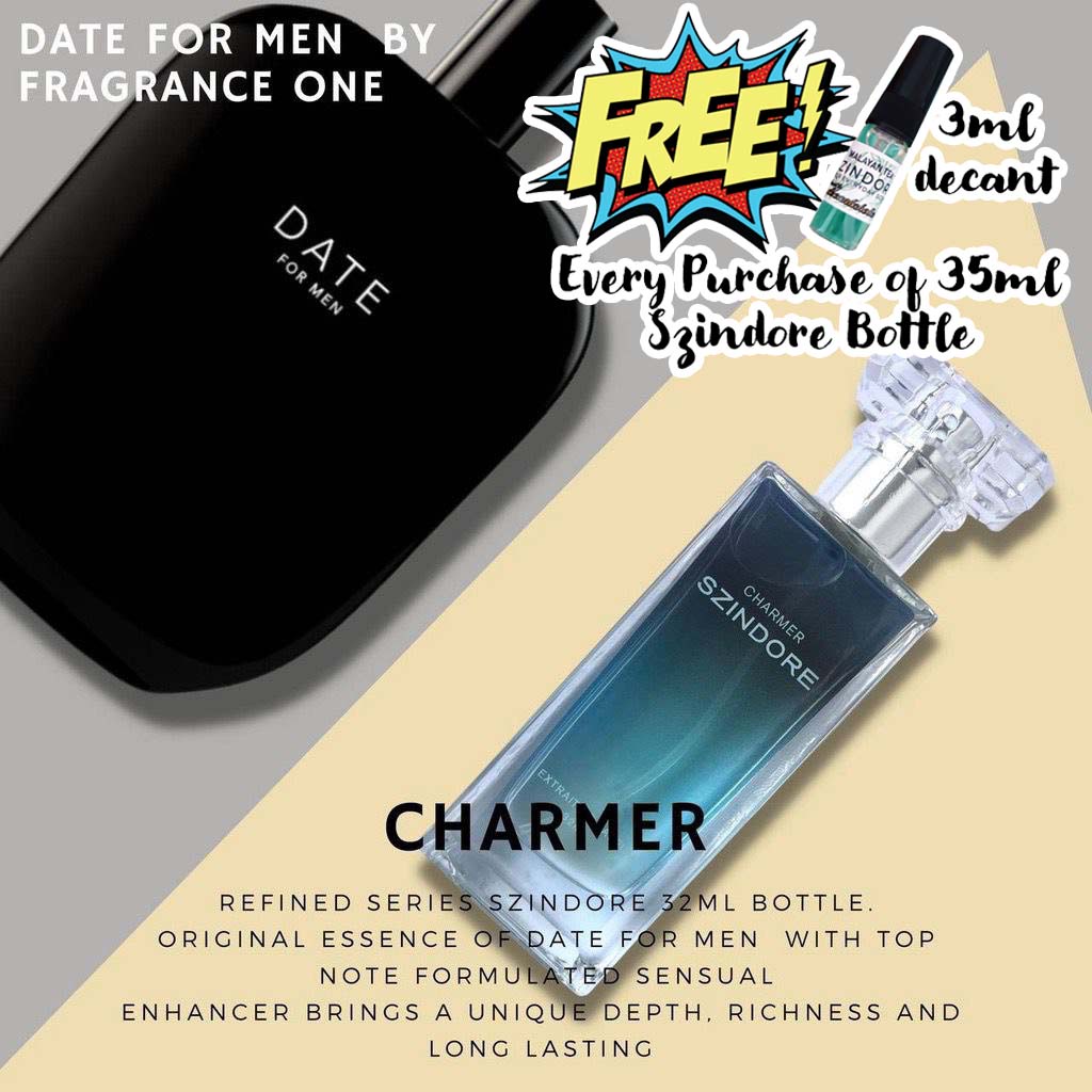 Original Szindore CHARMER (DATE FOR MEN) | Shopee Malaysia