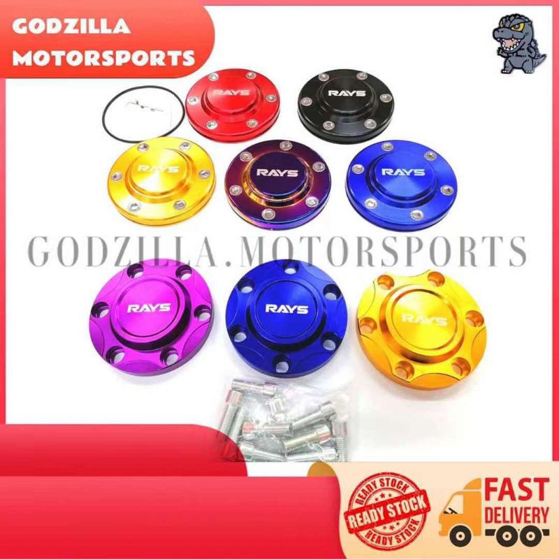 🔥READY STOCK 🔥4X4 Wheel Rim Cap (100% Original Rays) 106mm With O-ring ...