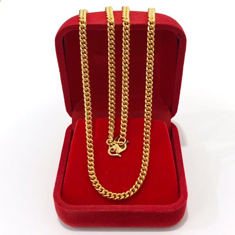 Rantai Leher Gajah Emas 916 Tulen | Shopee Malaysia