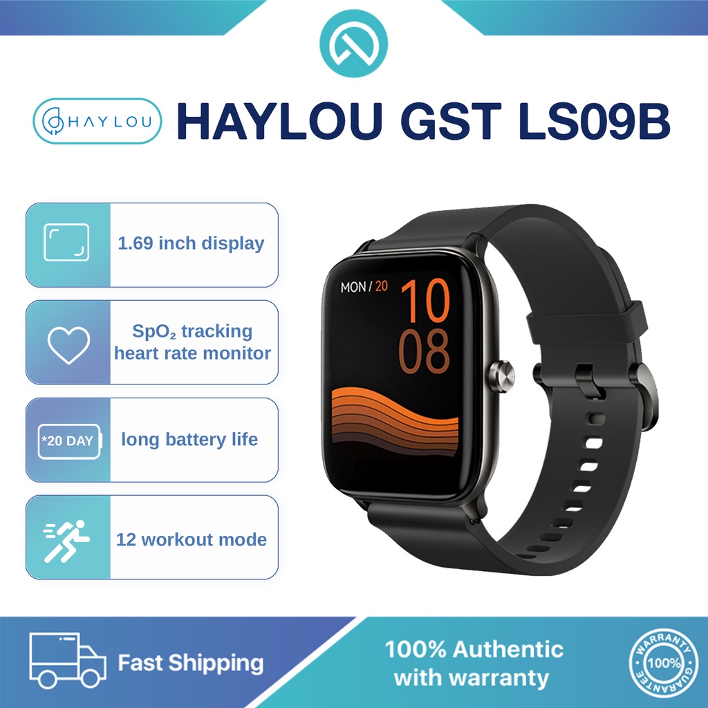 [New]Haylou GST LS09B Smart Watch HD display Spo2 24h Heart Rate ...