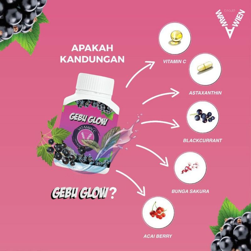 GEBU GLOW BLACKCURRANT 🔥ORIGINAL HQ🔥 | Shopee Malaysia