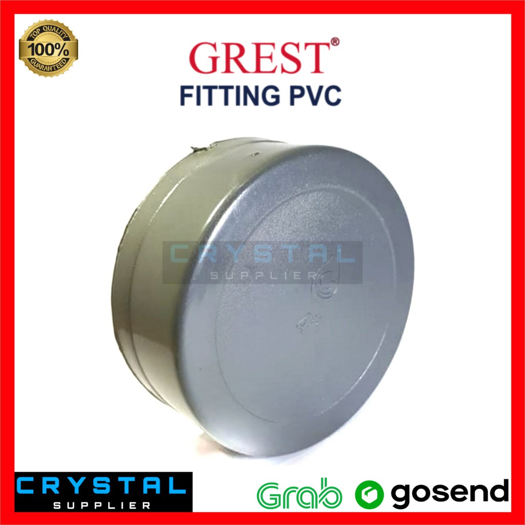 Grest 4" inch PVC Dop Cap / Pipe Cap | Shopee Malaysia