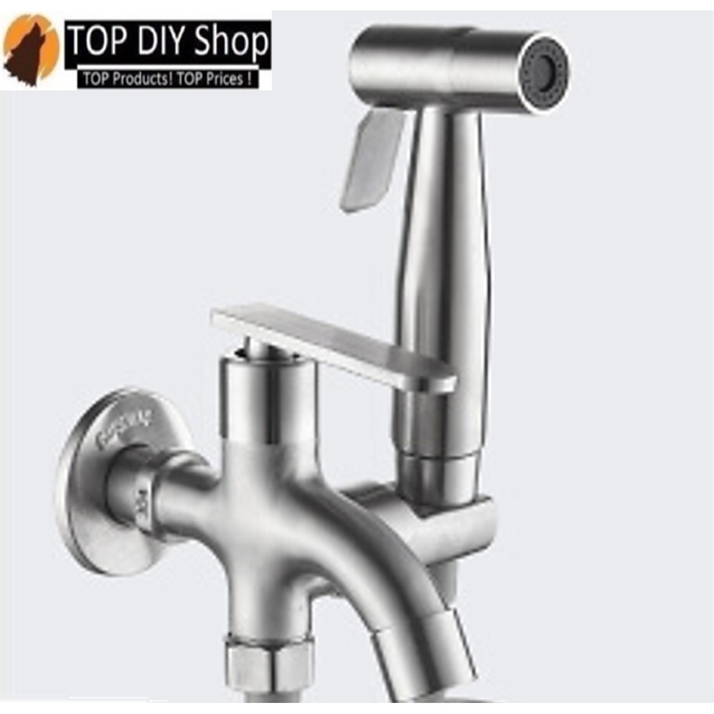 Stainless Steel SUS304 Bidet Spray Set Hand Bidet Toilet Pipe Hose ...
