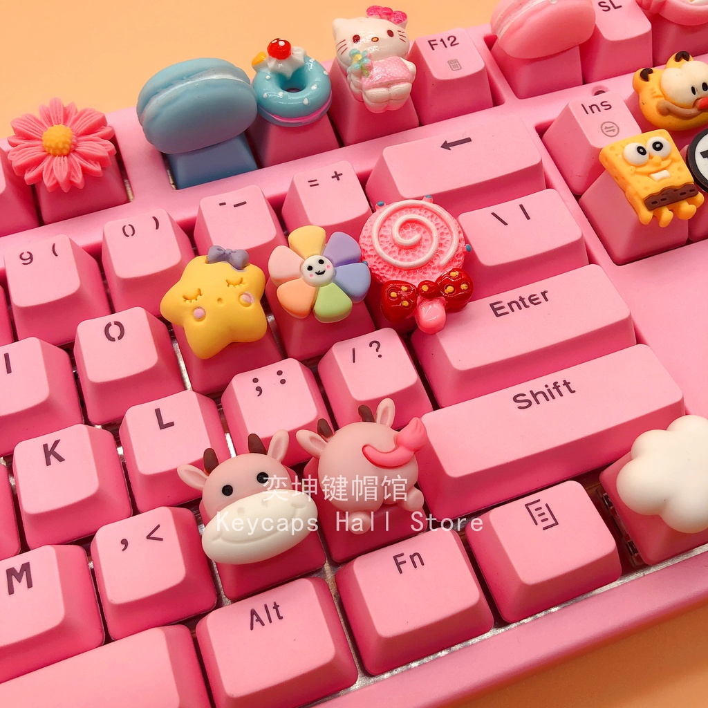 【A Keycap】Mechanical Keyboard Cartoon Cookies Food Cake Flower Dessert ...