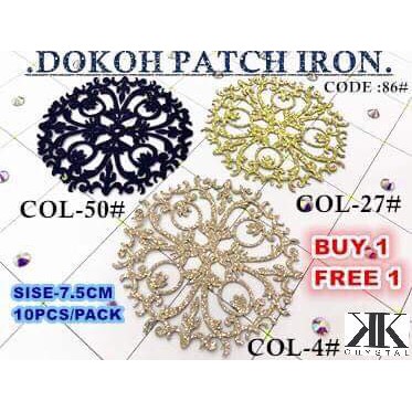 💥 BUY 1 Pack FREE 1 Pack 💥 DOKOH PATCH IRON 🌸CODE-86# | Shopee Malaysia
