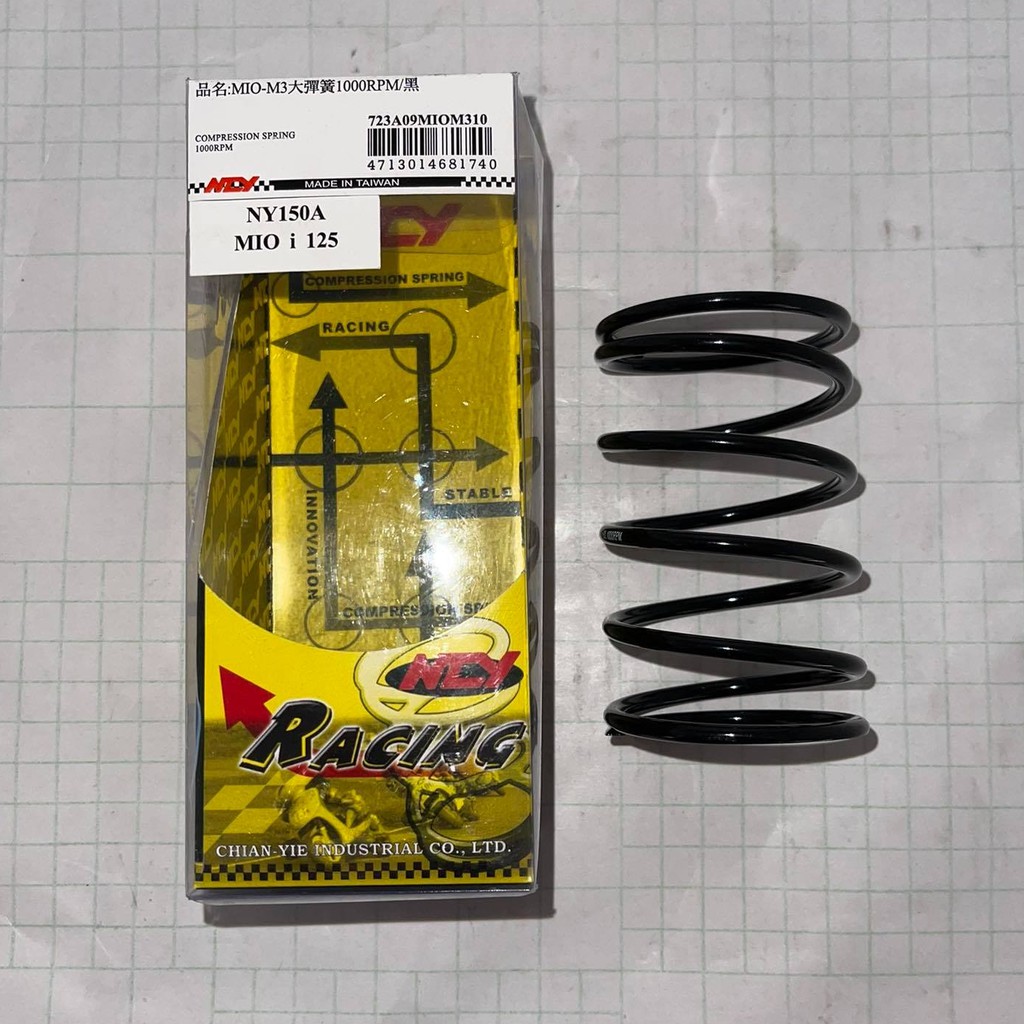 NCY RACING CLUTCH CENTER SPRING MIO I 125/NMAX/AEROX 1000RPM | Shopee ...