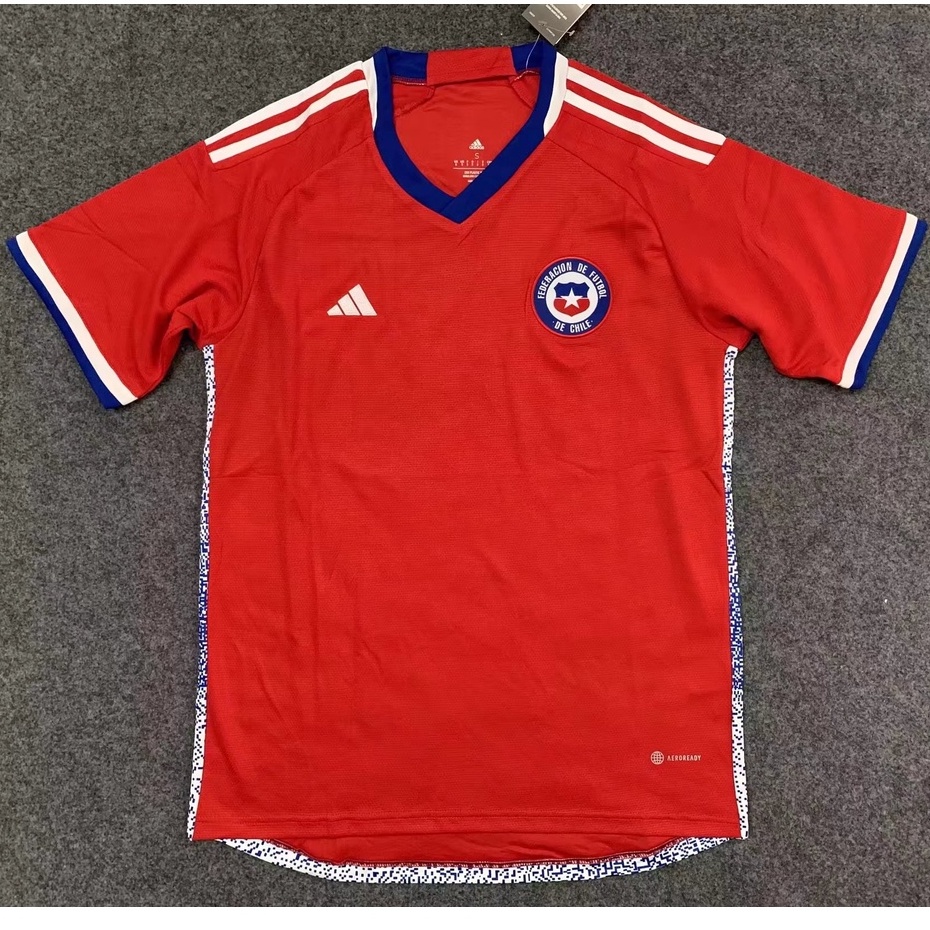 2022 Chile Home Soccer Jersey Mens Red Fans Version Football Shirt ...