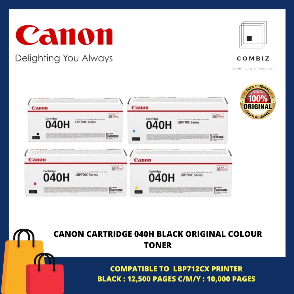 CANON CARTRIDGE 040H BLACK ORIGINAL COLOUR TONER FOR LBP712CX | Shopee Malaysia