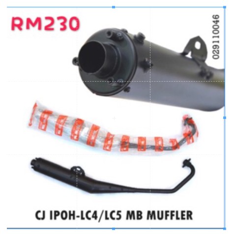 EXHAUST CJ IPOH CJIPOH RACING EXHUAST BIKE EKZOS LC135 V1-V7 LC 135 MB ...