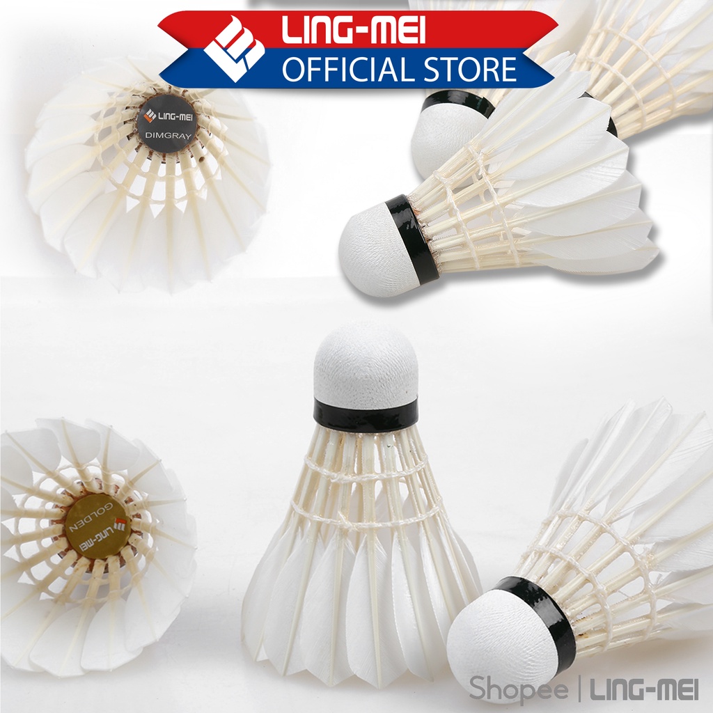Ling-Mei Shuttlecock Badminton Black/ Dimgray/ Golden/ Green/ Pink ...