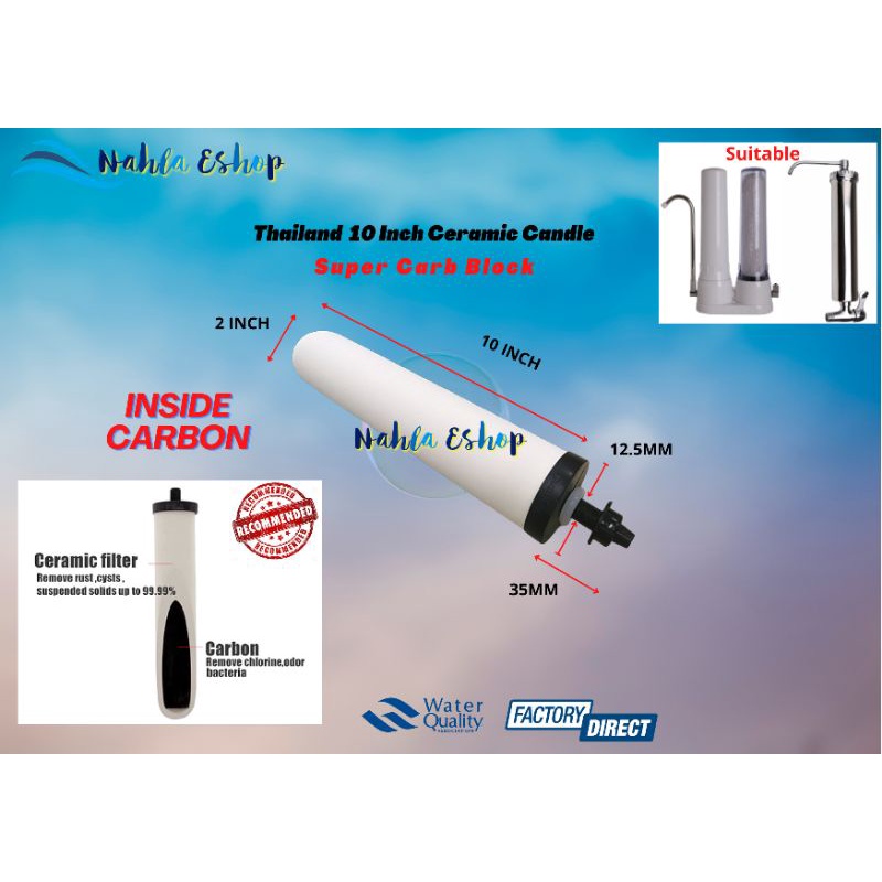 10" std Ceramic / Carbon Filter (Thailand) | Shopee Malaysia