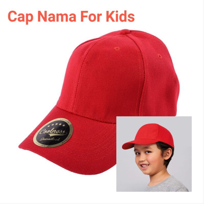 🔥Topi Kanak-Kanak Custom Nama Sulam | Baseball Type, Material Cotton ...