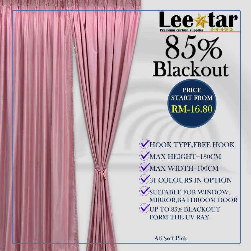 Langsir Naco (1Mx1.3M) Ready Made Curtain!Siap Jahit Langsir,Langsir ...