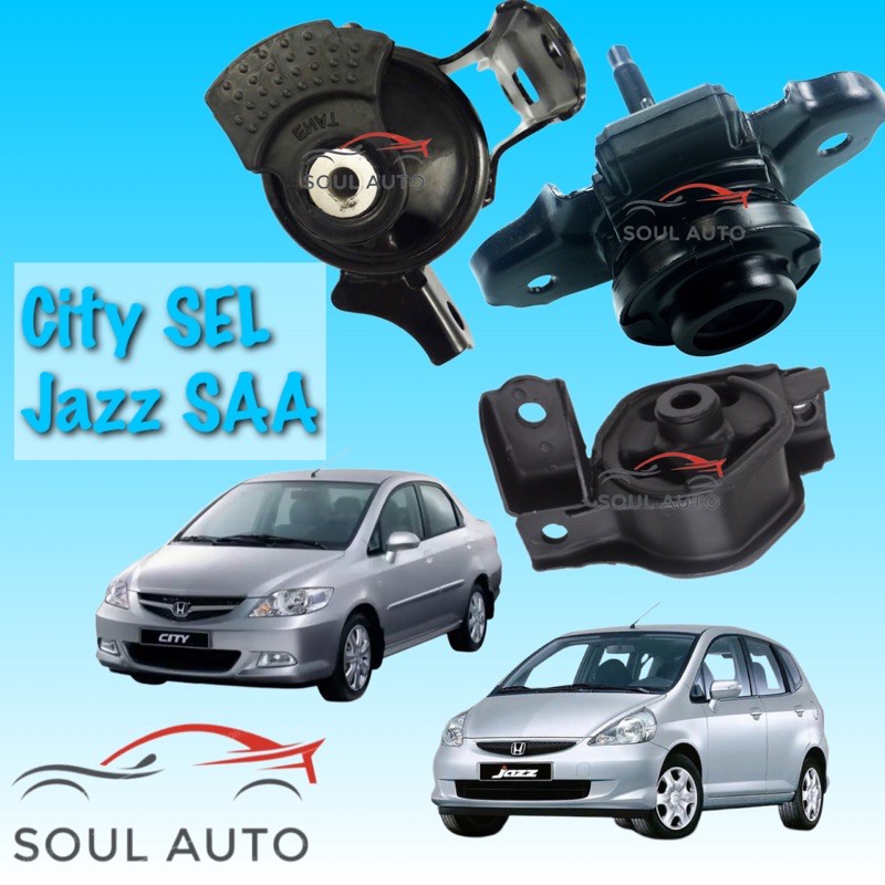 Honda City SEL Jazz SAA (2003-2007 year) 1.5cc AUTO Engine Mounting Set i-DSi i-vtec | Shopee ...