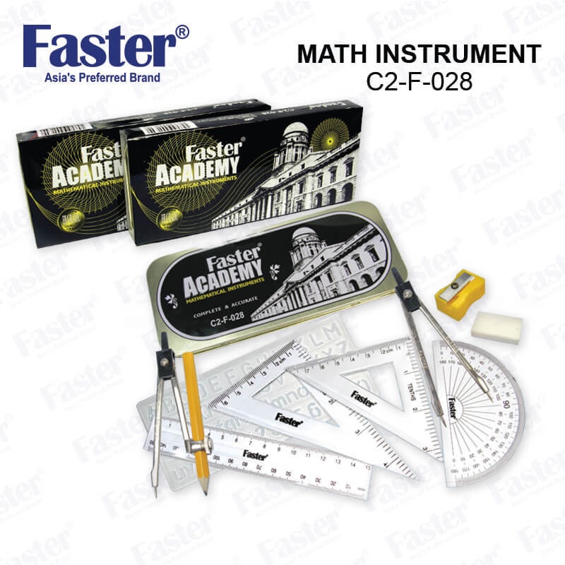 Faster Academy Mathematical Instruments Math Set [ One Set ] C2-F-028 ...