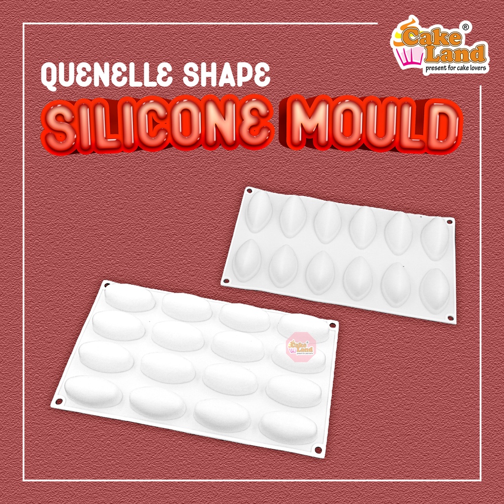 CAKE LAND Quenelle Silicone Mould - 12 Cavities/16 Cavities | Shopee Malaysia