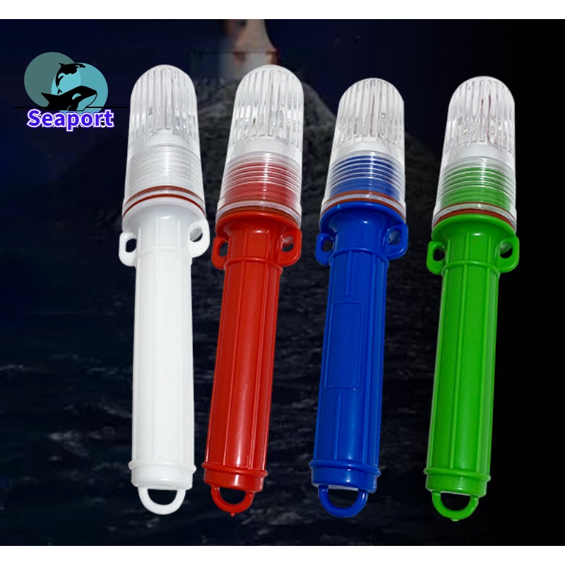 LED Attracting Fishing Light Floating Signal Flash Lamp Torpedo Net Sea ...