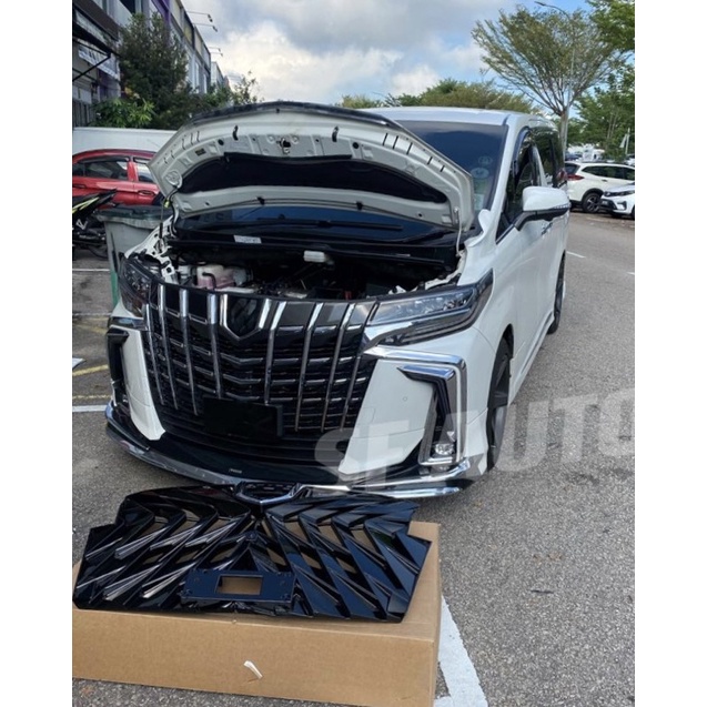 Toyota Alphard AGH30 Front Grille (Aero Style V2) 18-21year model Sc spec | Shopee Malaysia
