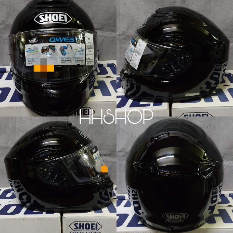 ORIGINAL SHOEI FULL FACE HELMET QWEST BLACK 💥READY STOCK💥 | Shopee Malaysia