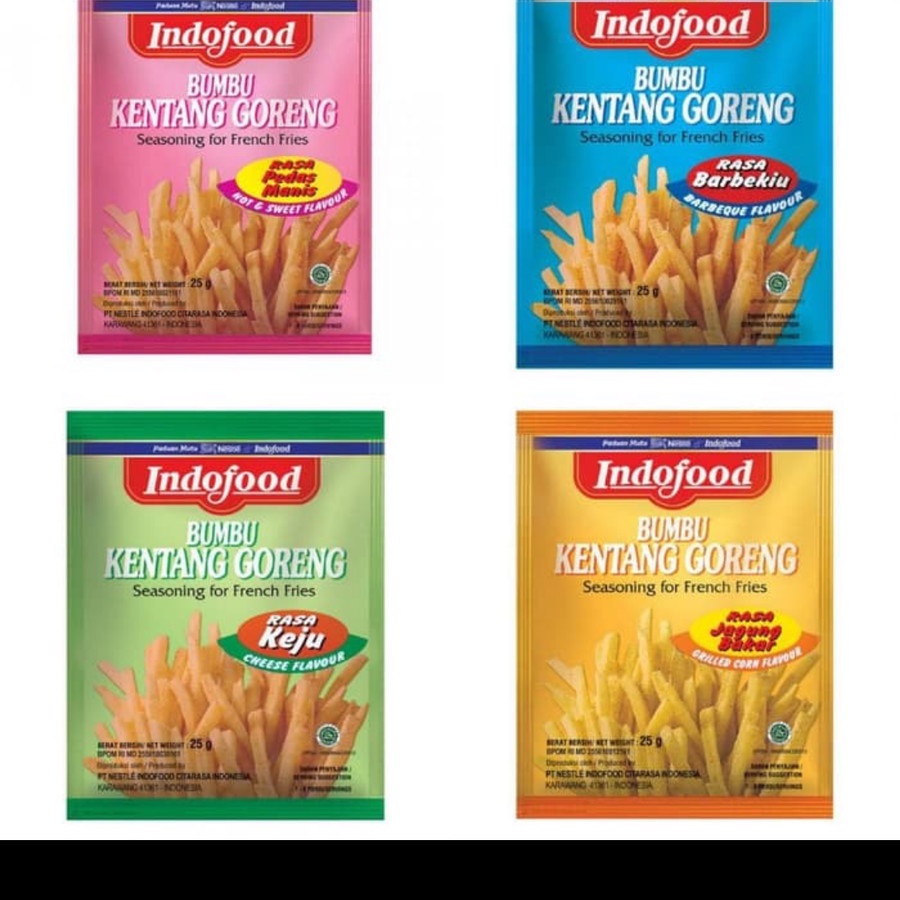 Indofood French fries seasoning 25 grams | Shopee Malaysia