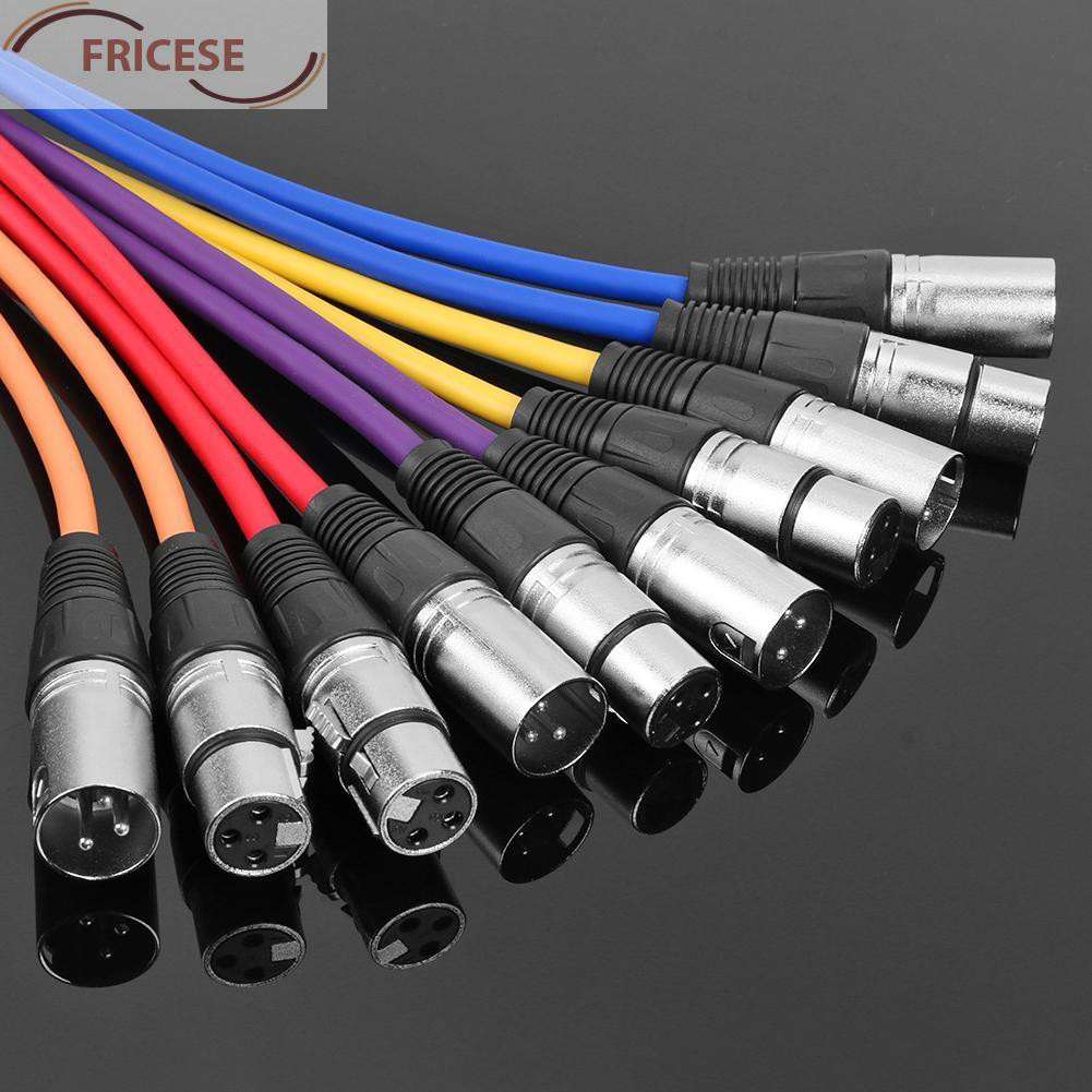 FRICESE 1m 3Pin XLR Cable Male to Female M/F Audio Cable Adapter Wire ...