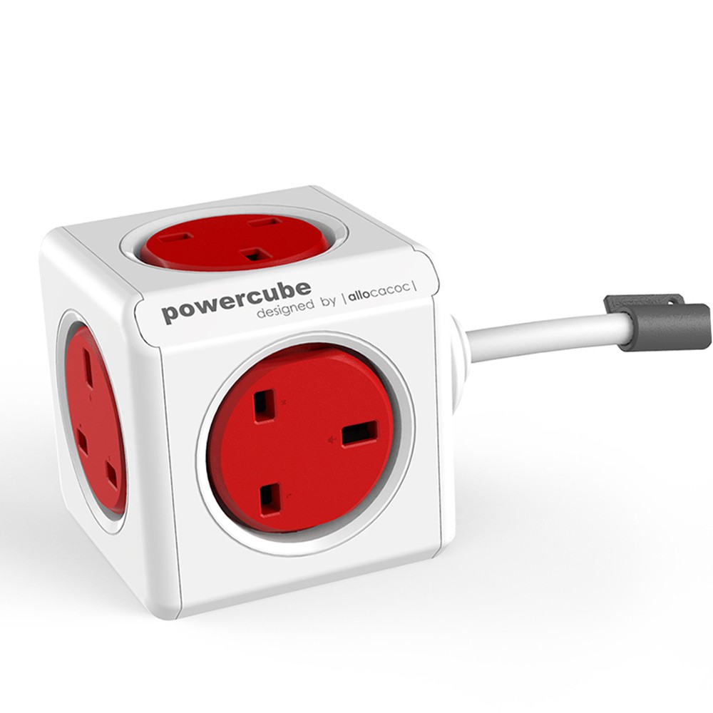 Allocacoc 7304 3M PowerCube Socket Extension Multi Plug Copper Wire Adapter 模方多功能纯铜电源插座 一转多 3米转换 ...