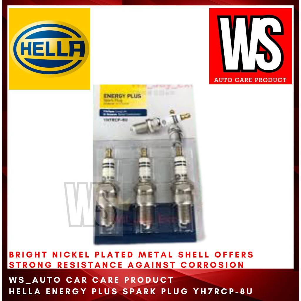 HELLA ENERGY PLUS SPARK PLUG (YH7RCP-8U)(3PCS/SET) | Shopee Malaysia