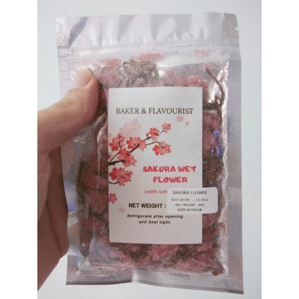 🌸Japan Sakura Edible Flower Petals 25g - 100g 蛋糕装饰 樱花 食用花瓣 烘培樱花 Cake ...