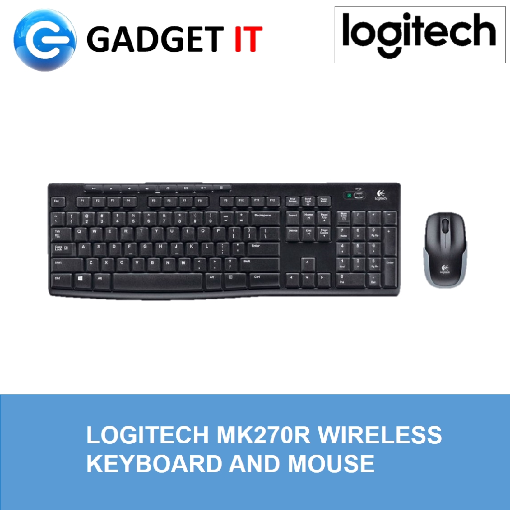 Logitech Mk270r Wireless Keyboard And Mouse Kbm Lgt Mk270r Shopee Malaysia