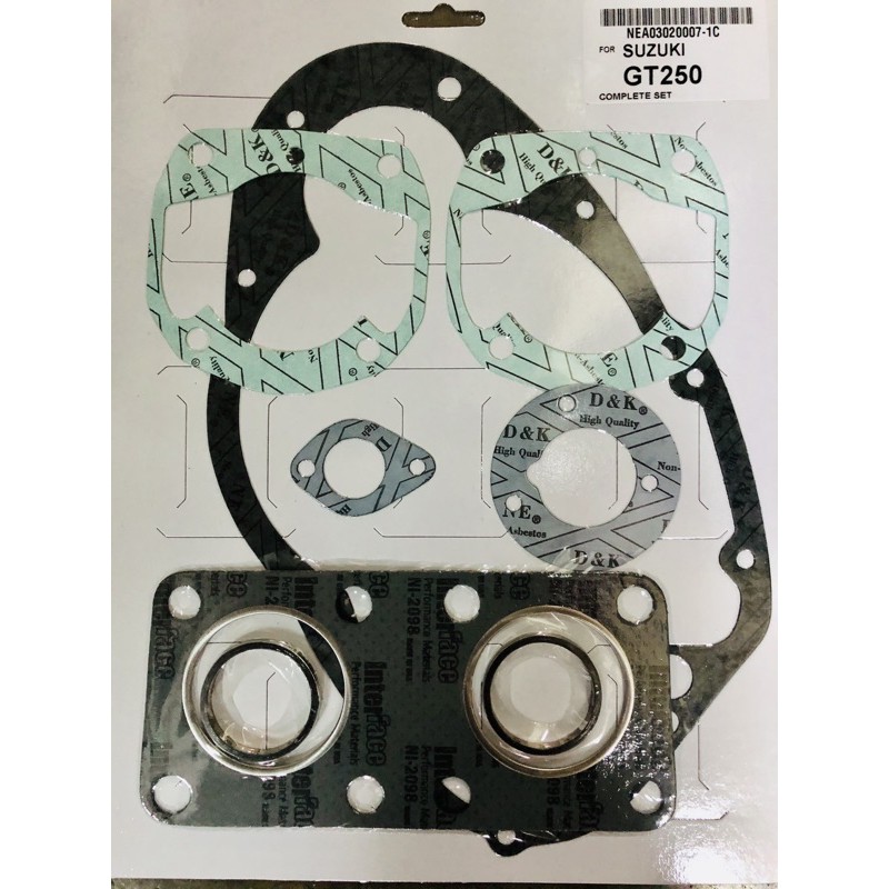 Suzuki GT250 Gasket Complete Set | Shopee Malaysia